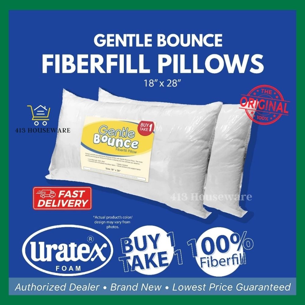 2pcs Uratex Gentle Bounce Pillow B1T1 Unan Foam Mattress Kuchon ...