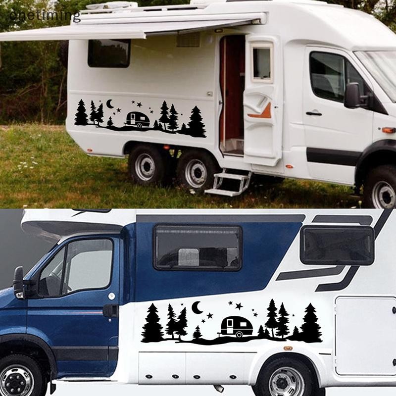 Otph Trees Forest Vinyl Body Decal Sticker for SUV RV Van Caravan ...