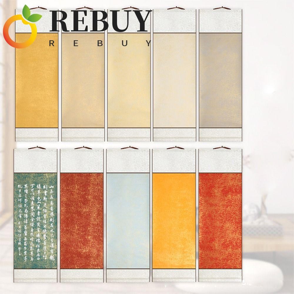 REBUY Gilded Rice Paper Scroll, Painting Drawing Paper Self-made Gifts ...