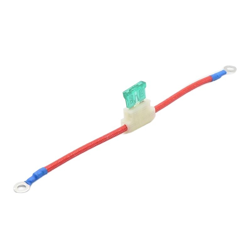 COD☆ Fuse box copper wire electric vehicle fuse fuse socket base three ...