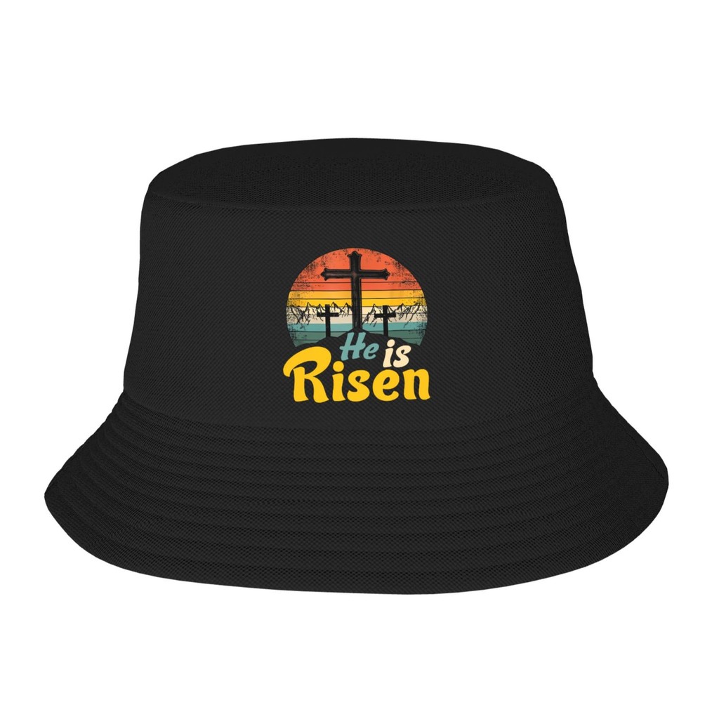 He Is Risen Christian Easter Jesus Fisherman's Hat Bucket Hat | Shopee ...