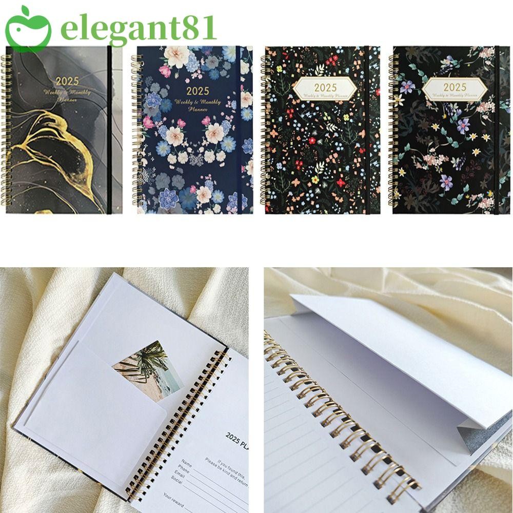 ELEGANT81 A5 Weekly Planner, 2025 Hit Your Goals Time Management ...