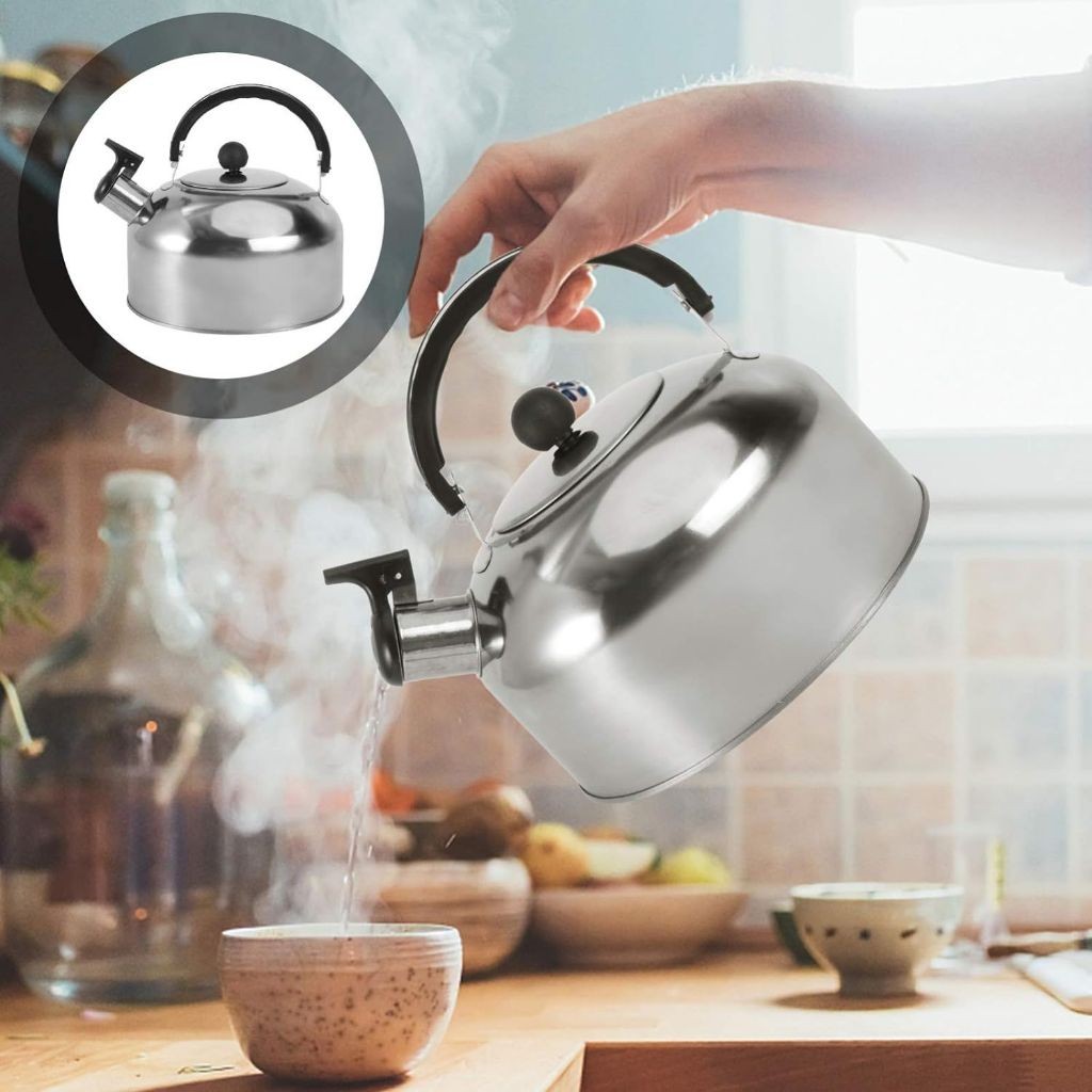 WHISTLING KETTLE ( 2 LITERS ) STAINLESS STEEL KETTLE WHISTLING TEA POT ...