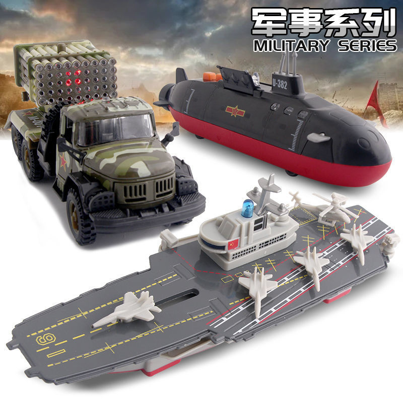 Alloy Aircraft Carrier Model Submarine Toy Aircraft Carrier Simulation ...