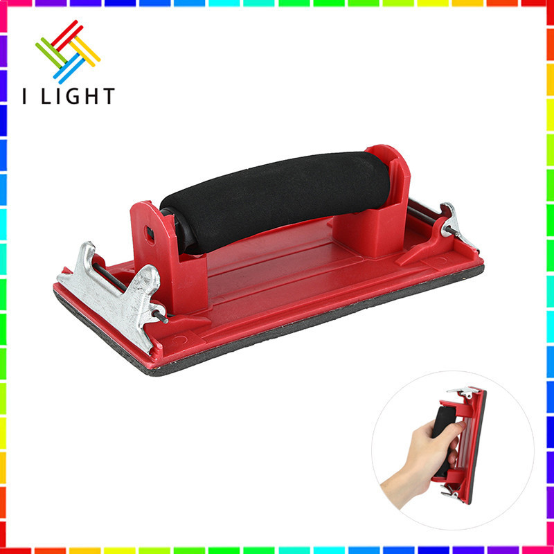 （Fast Delivery）Red 180*90mm Sandpaper Handle Hand Tool With Sponge ...