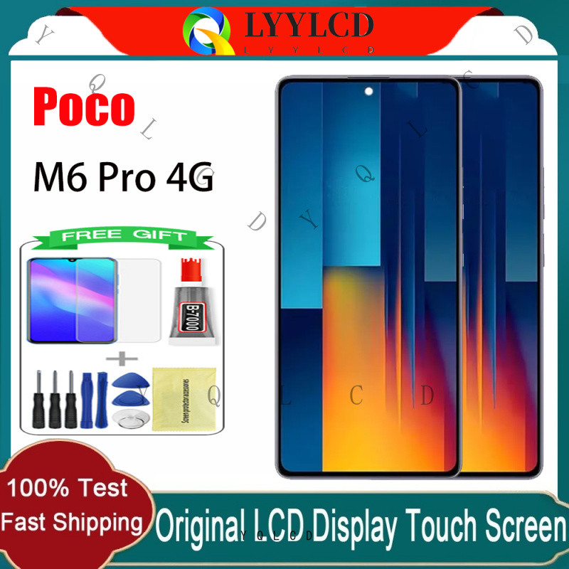 Original AMOLED Poco M6 Pro 4G LCD Display Touch Screen With Frame Replacement | Shopee Philippines