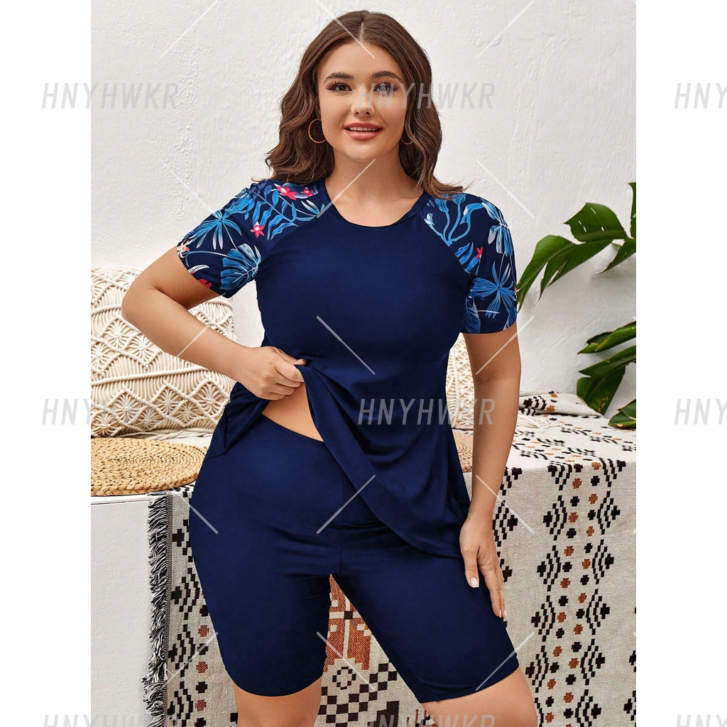 European American Plus Size Plus Fat Swimsuit/Ladies Split Bikini Two ...