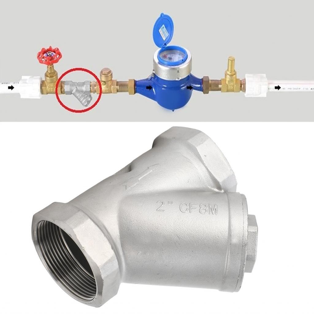 Valve Y Strainer Wye 2in Multipurpose Firm Connection for Water Oil ...
