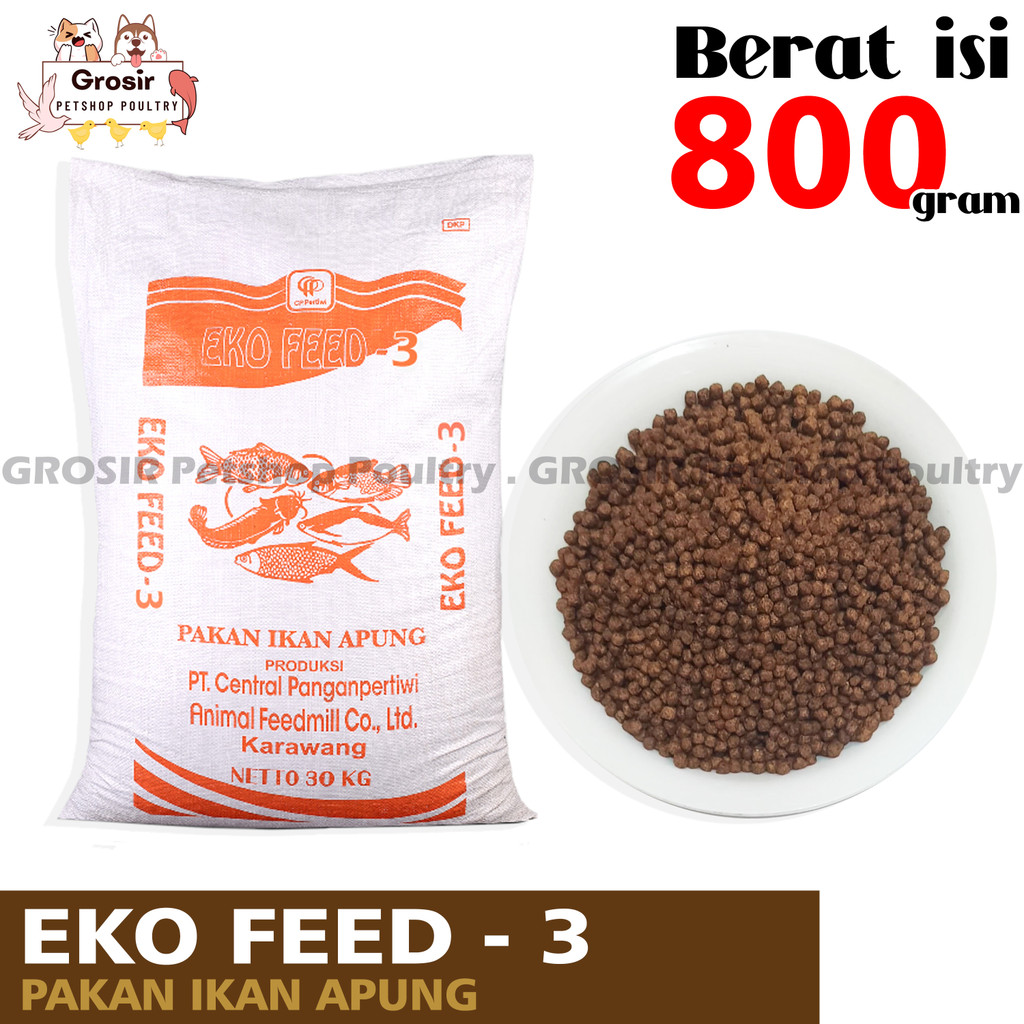 Eco Feed-3 Eco Feed 3 Fish Pellets For Carp Catfish Gurame Tilapia ...