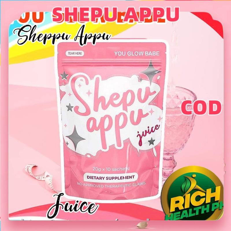 Shepu Appu Juice by You Glow Babe 10sachets Glutathione | Shopee ...