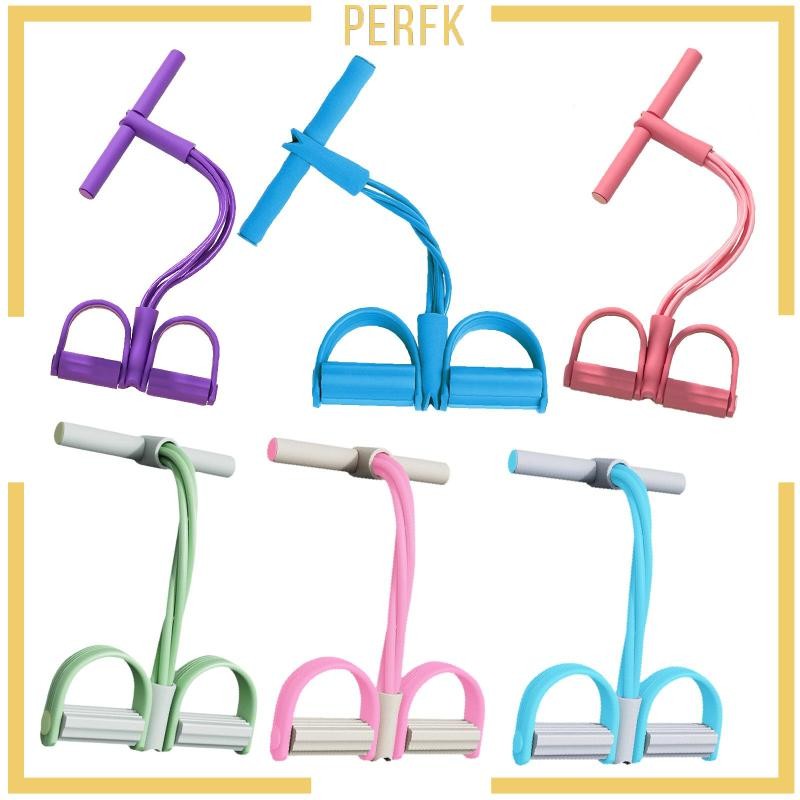 [Perfk] Elastic Pedal Puller Resistance Band Pull Tension Rope for Back ...