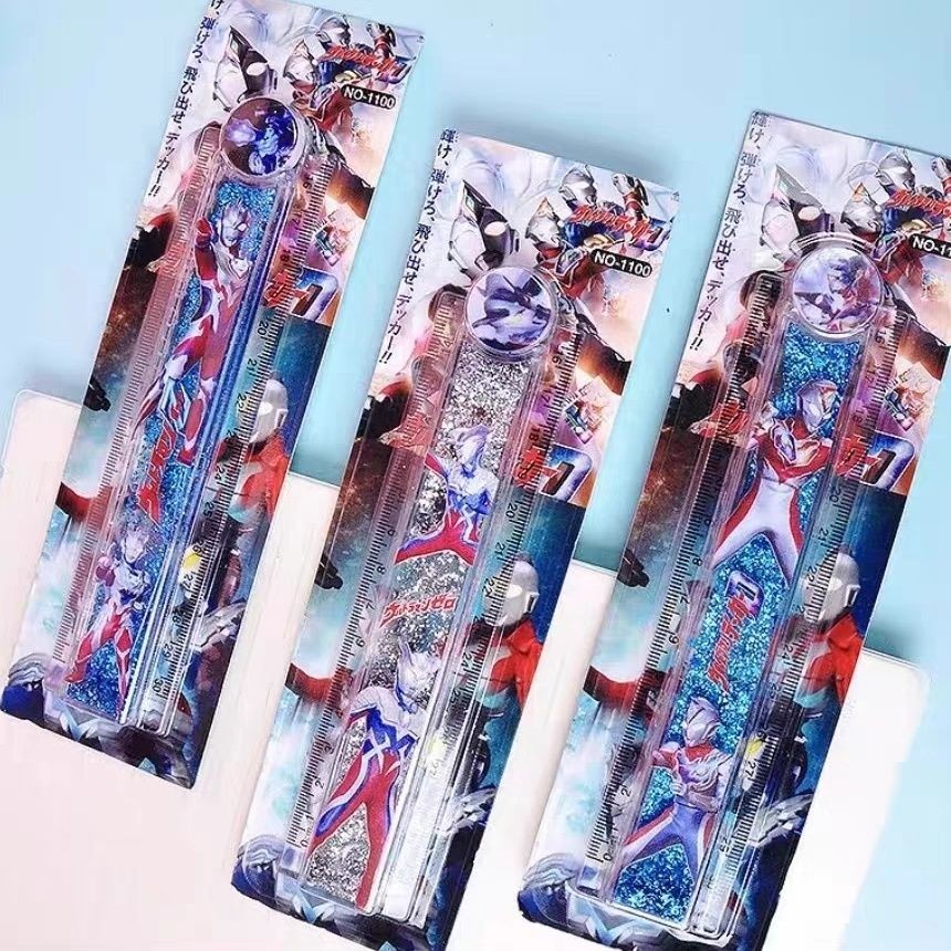 New Product Ready Stock Ultraman Glitter Folding Ruler 30cm Primary ...