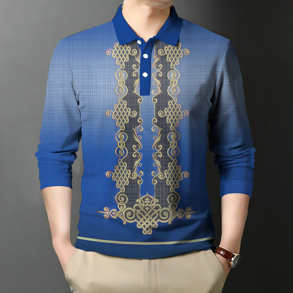 Asean Attire For Men Polo Shirts For Men Modern Barong Polo T-Shirt Dry ...