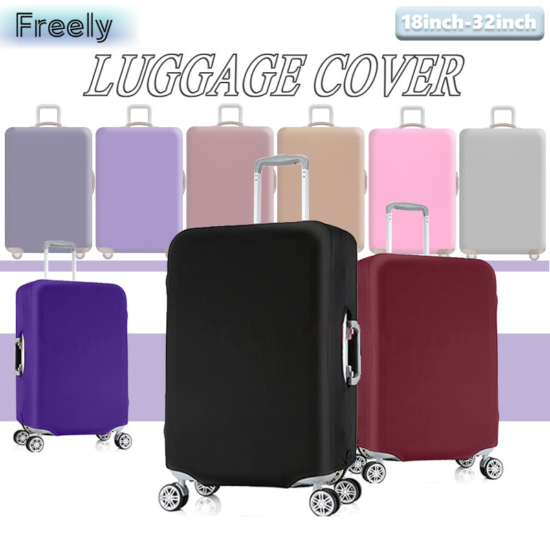 Black Luggage Cover Protector For 18-32 Inch DustProof Scratch Thick ...