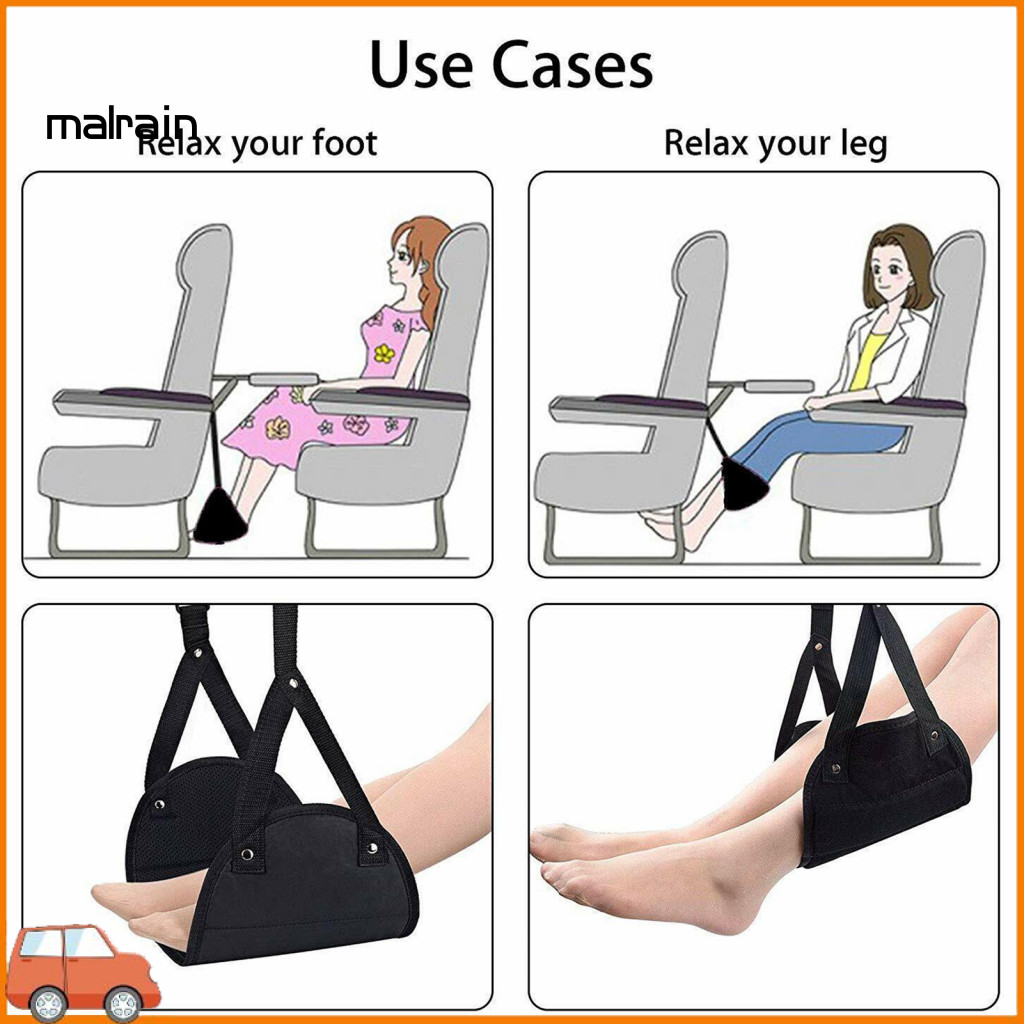 [Ma] Portable Footrest Hammock Adjustable Feet Rest Leg Hammock Travel ...