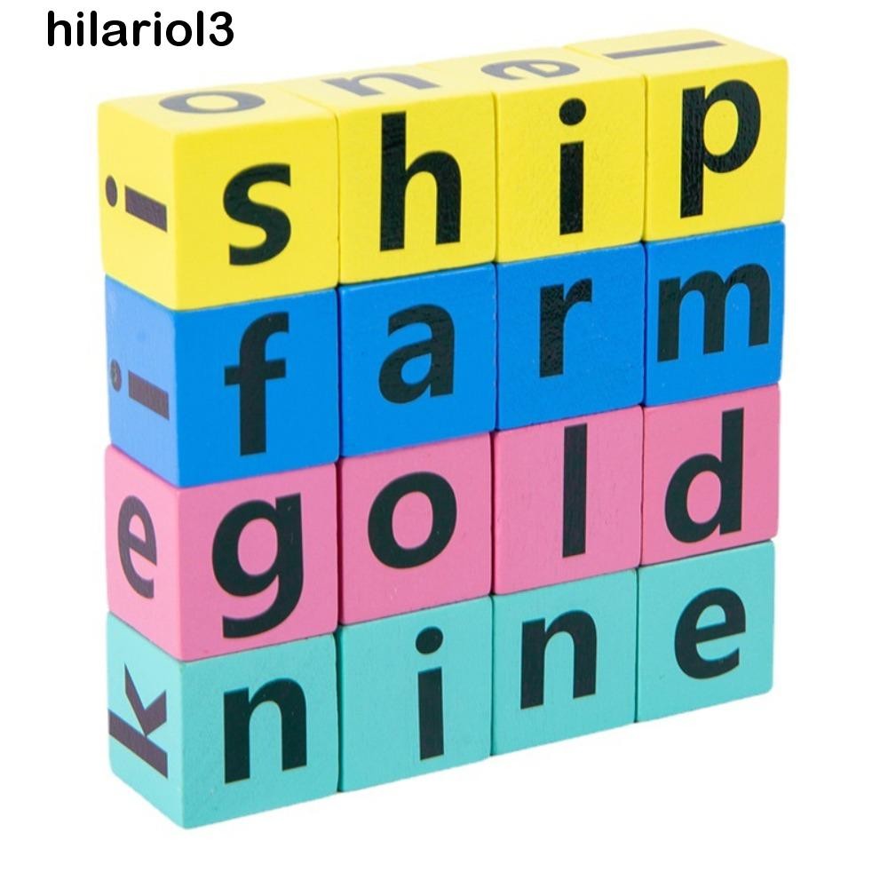 HILARIO Alphabet Spelling Game Building Blocks Interactive Flash Cards ...