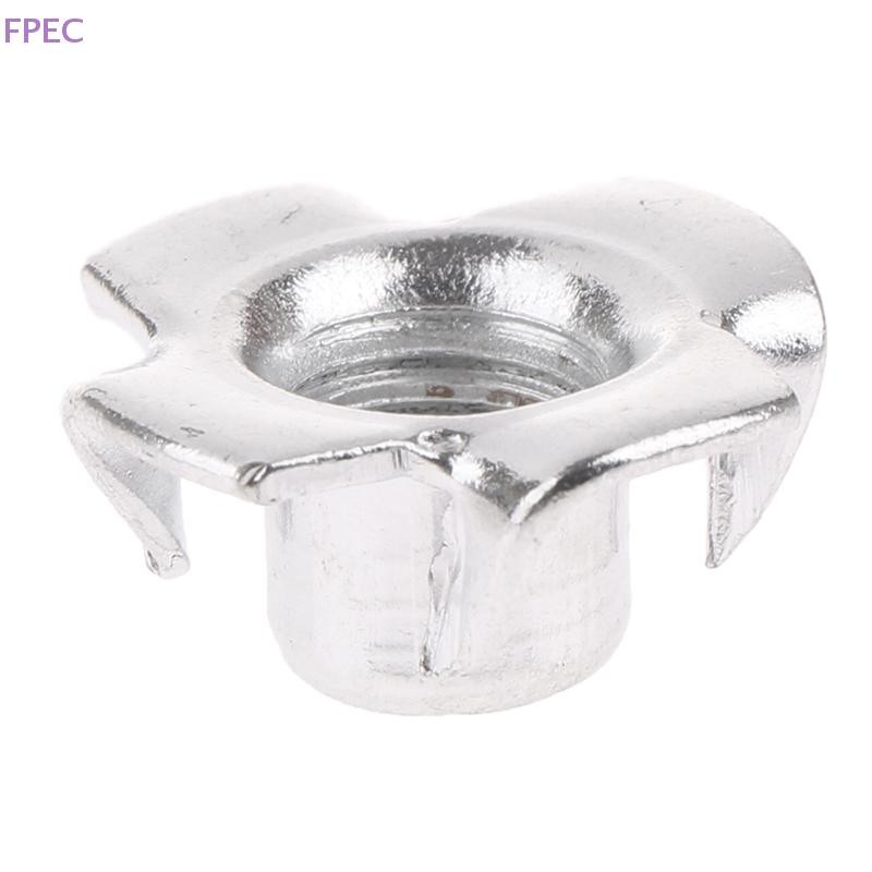 FPEC 20pcs M3 M4 M5 M6 M8 M10 Zinc Plated Four Claws Nut Speaker T-nut Blind Pronged Insert Tee ...