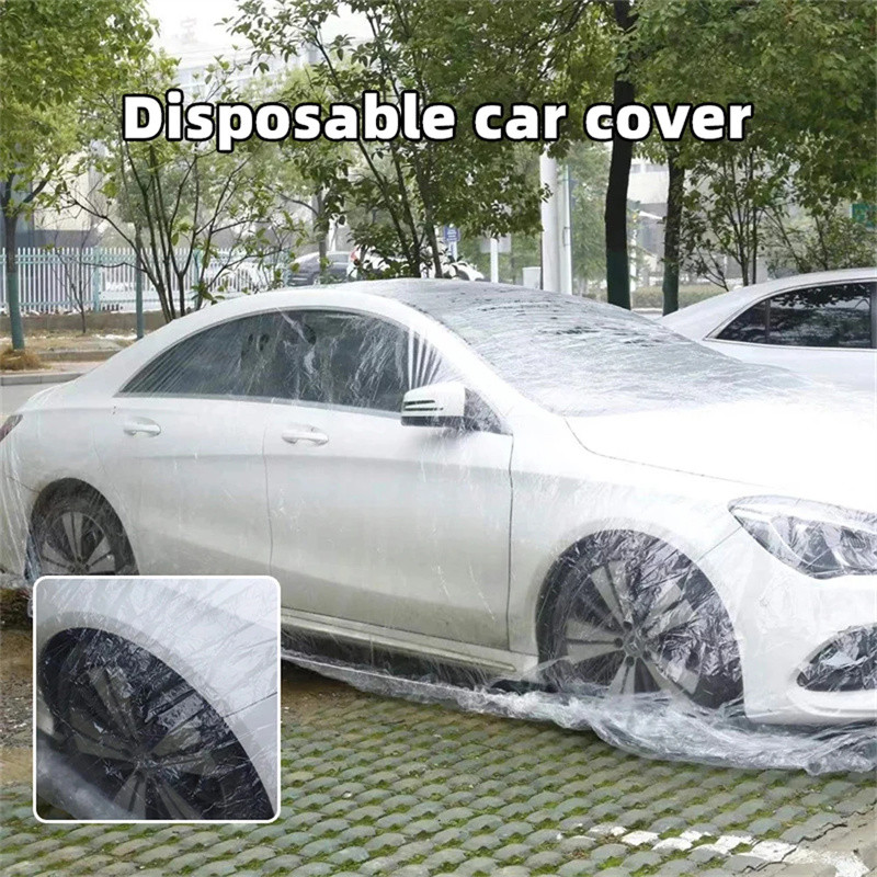 Universal PEVA Car Protective Cover Disposable Car Dustproof Waterproof ...