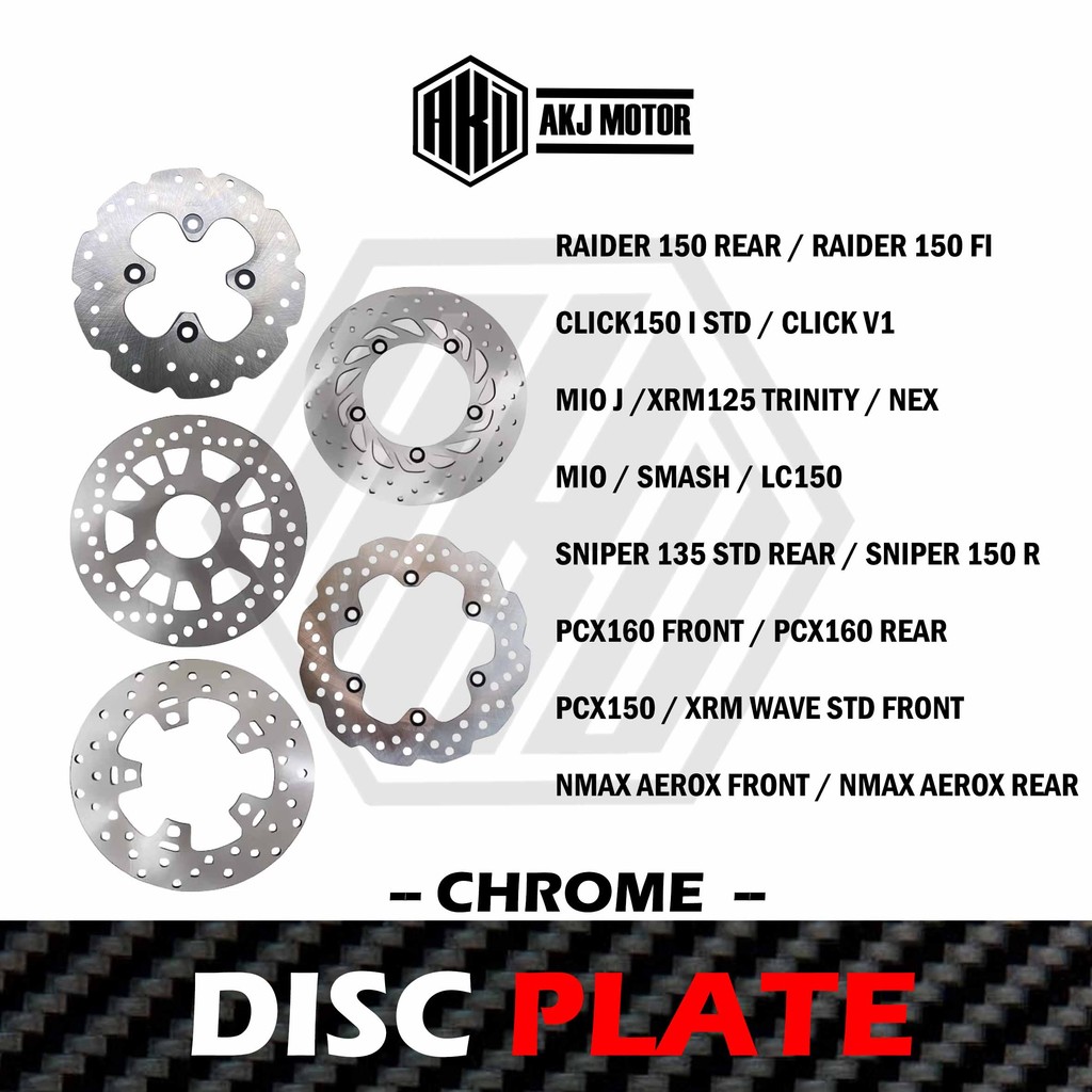 Motorcycle Stock Disc For Mio J/ Raider 150 rear/N-Max Front/Click ...