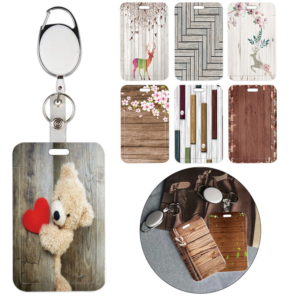 ID Holder Name Tag PVC Case Reporter Police For Office Formal wood ...