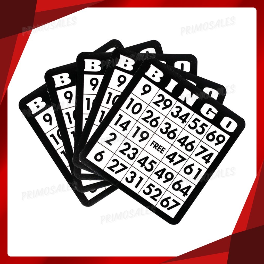 Bingo Cards 5pcs (Each card has a unique set of numbers) (Assorted ...