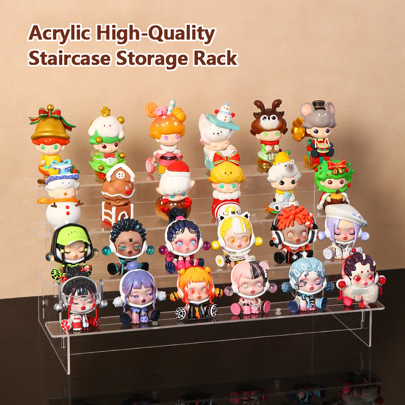 Acrylic Ladder Rack Nailpolish Transparent Display Rack Organizer Stand For Cosmetics Action ...