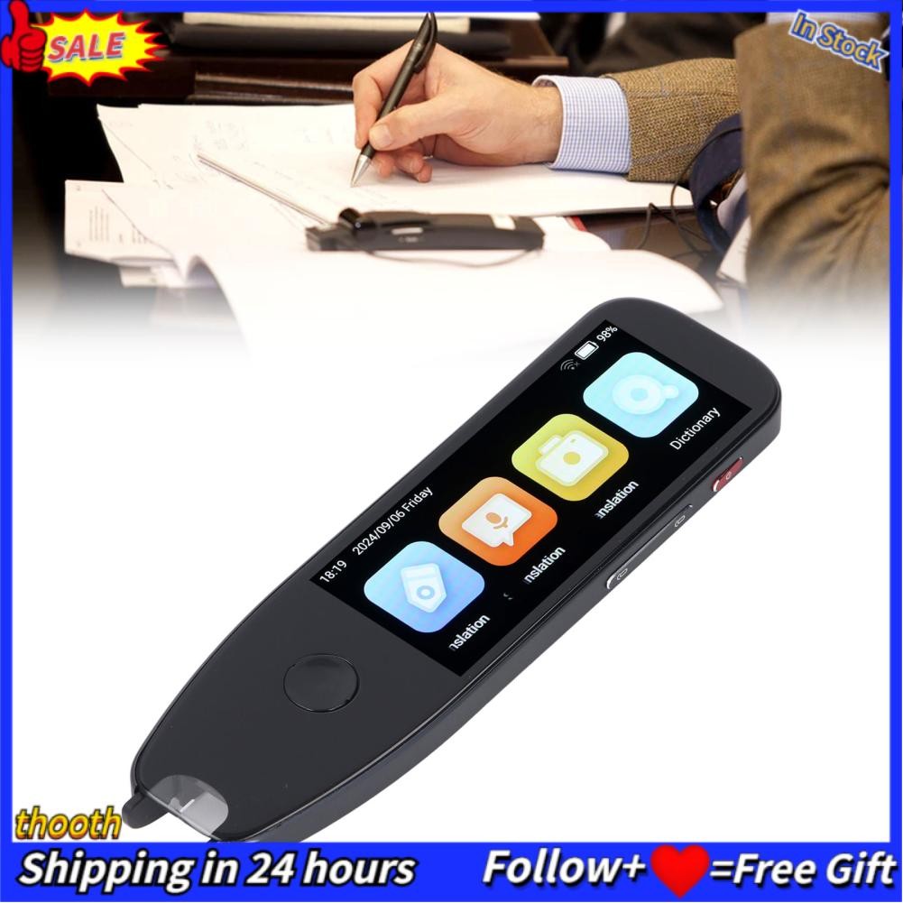 Thooth Translation Pen Scan Translator with 134 Langage 3.46 Inch OCR ...