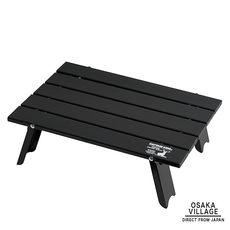 Captain Stag Compact Aluminum Roll Table - Portable Folding Outdoor ...