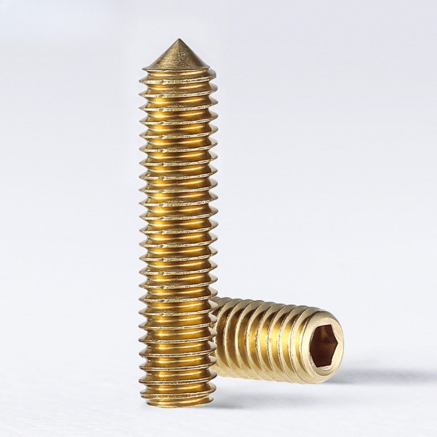 Copper (Pointed) Tightened Screw Taper Type Pointed Tightening Screw ...