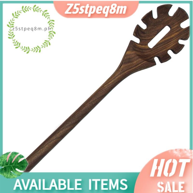 Walnut Wood Spaghetti Pasta Server Long Handle Wooden Pasta Spoon with ...