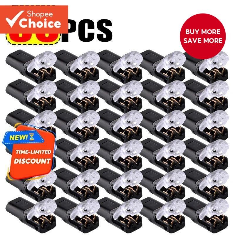 Wire Connector 2 Pin Way Cable Plug Car Electric Wire Snap Connectors ...
