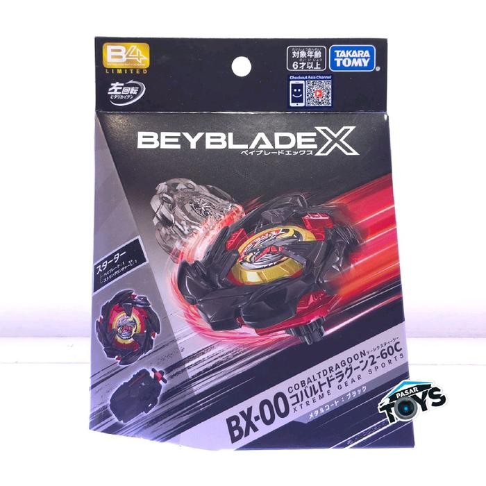 BeybladeX Beyblade X Cobalt Dragoon 22.5C Metal Coat Black B4 Corocoro ...