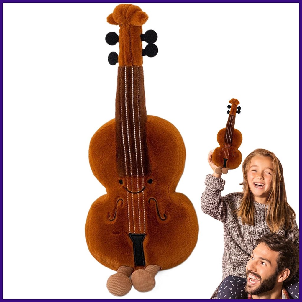 Musical Instrument Plush Huggable Chinese Lute Guitar Violin Soft ...