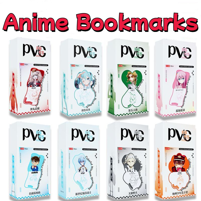 Anime PVC Bookmark Set 24pcs Jujutsu Kaisen, Blue Lock, Bungou Stray ...