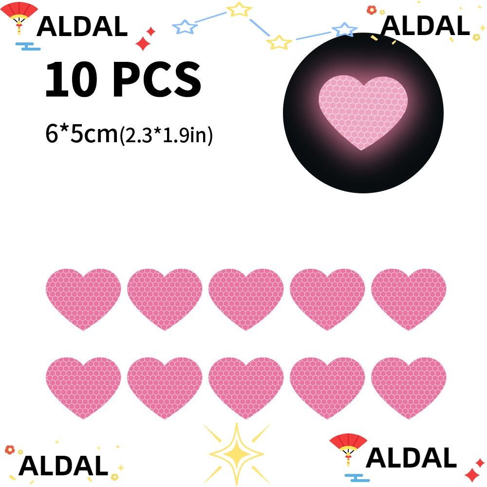 ALDAL 10Pcs/ Set Car Heart PVC Decal, PVC Heart Shape Pink Heart ...