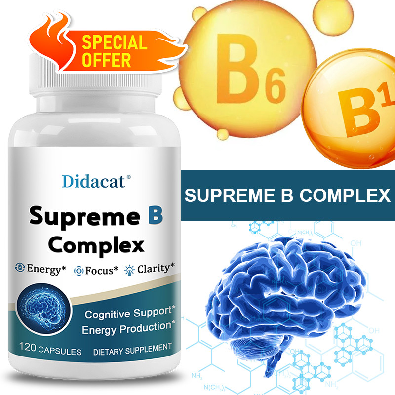 Didacat Supreme B Complex Supplement, Supports Brain Cognition ...