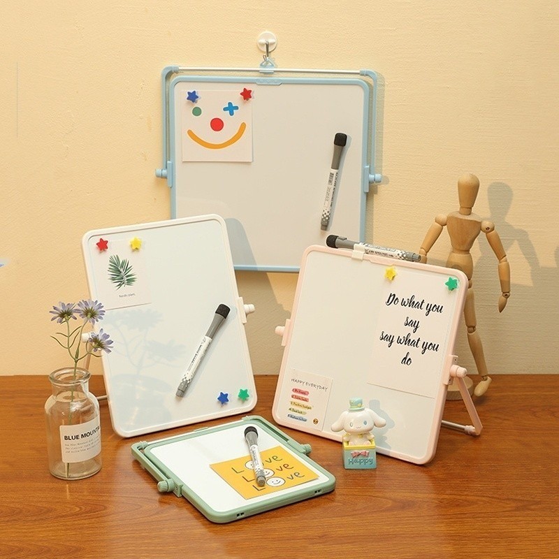 New desktop stand dry wipe whiteboard magnetic note board movable ...