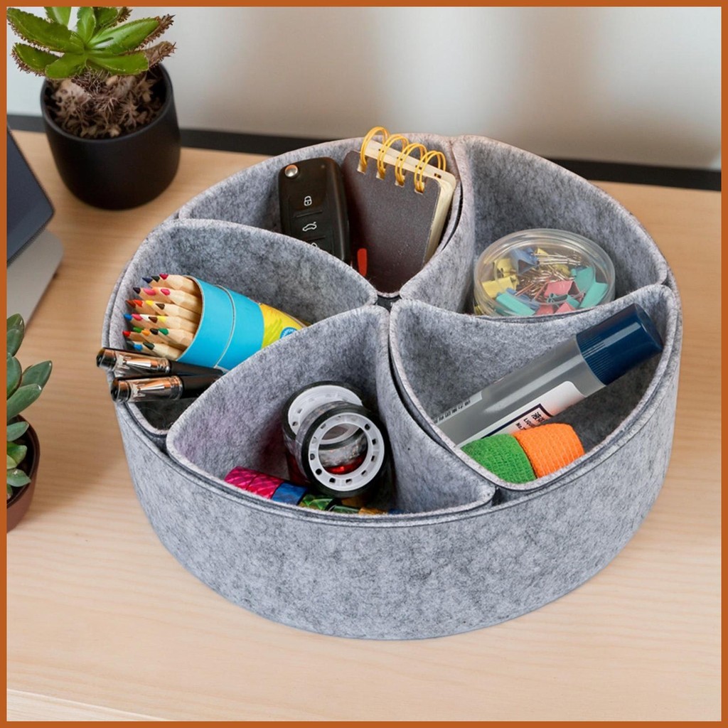 Felt Drawer Organizer Tray Drawer Divider Tray Storage Bins Catchall ...
