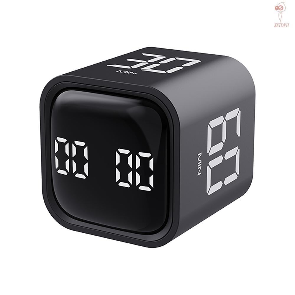 Portable Cube Timer Gravity Sensor Rotating Timer Count Up/Down Function Clock 5/10/30/60 ...