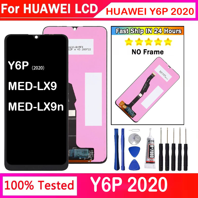 For Huawei LCD Y6P-2020 Y6P 2020 MED-LX9 MED-LX9n LCD Replacement ...