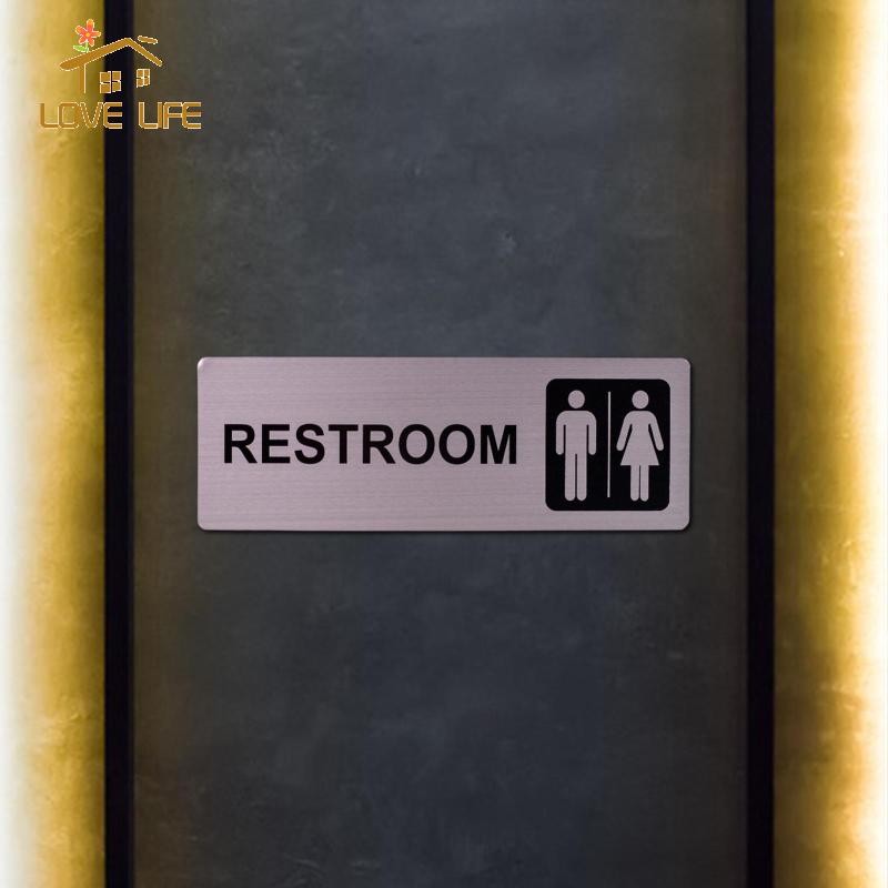 [Whfashion] Toilet Door Sign Restroom Sign Identification Sign Placard ...