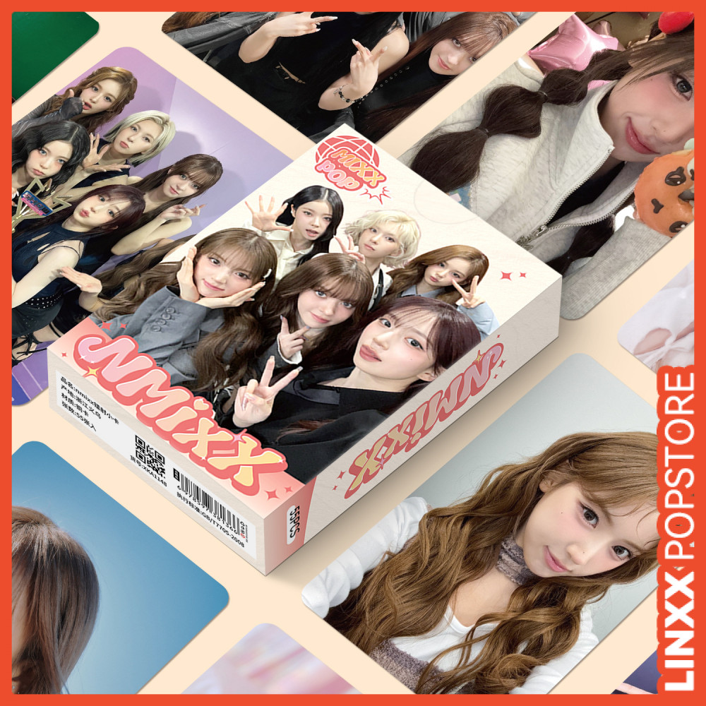 LINXX 55pcs NMIXX Holographic Lomo Cards Set HD Photo Cards Fan ...