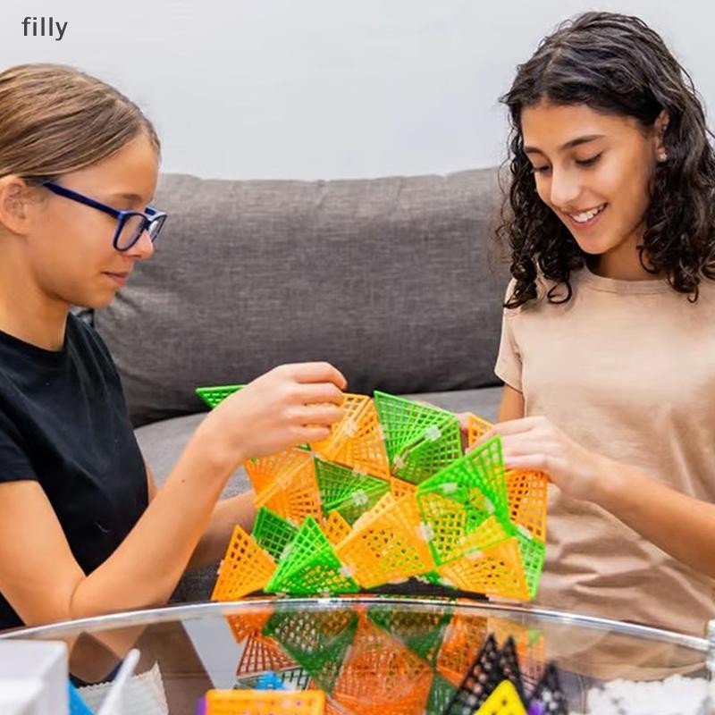 filly 3" X 3" STEM Educational 3D Adventure 48 Tiles And 80 Connectors ...