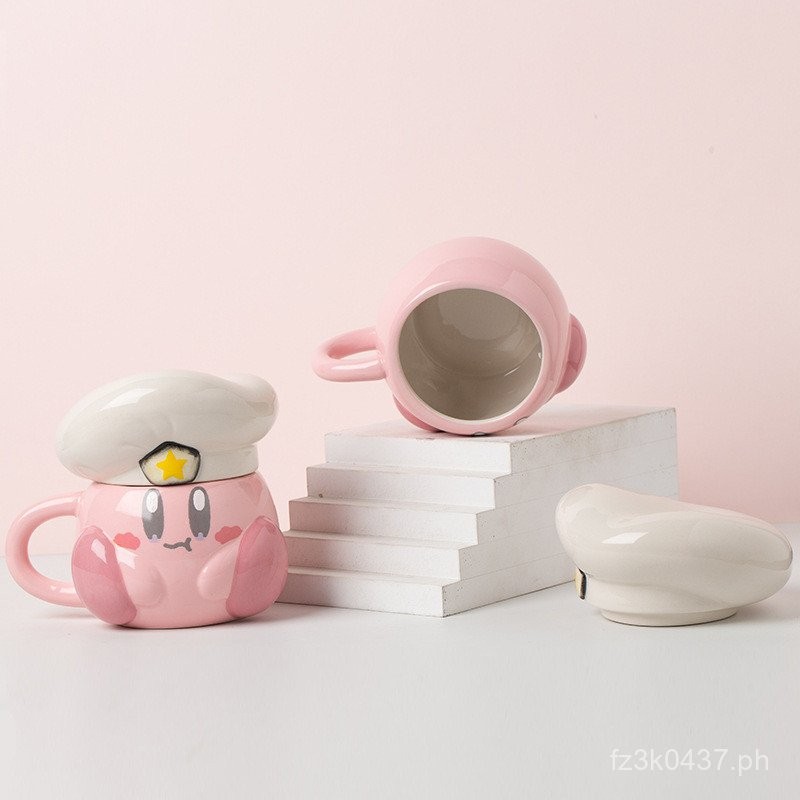 Ceramic Cup Pink Kirby Cute Coffee Cup New Cartoon Mug Star Sailor Moon ...