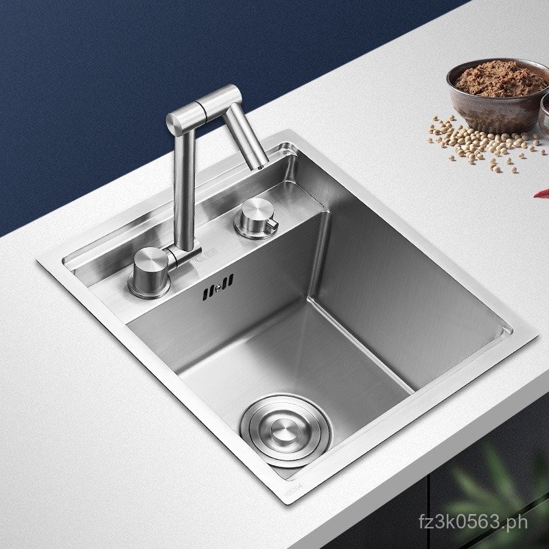Bar Counter Stainless Steel Kitchen Sink New Small Sink Hidden Single ...