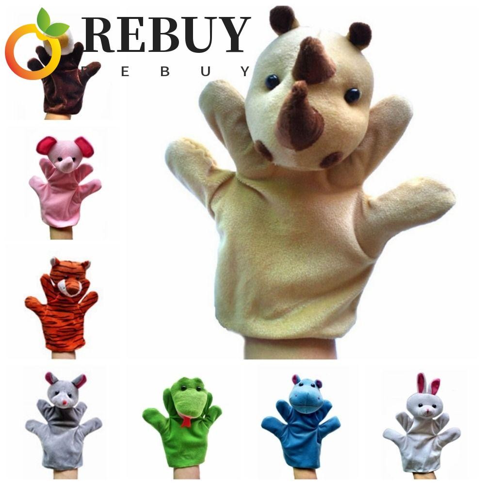 REBUY Hand Puppets For Animal, 24 Types Plush Toy Adorable Hand Puppets ...