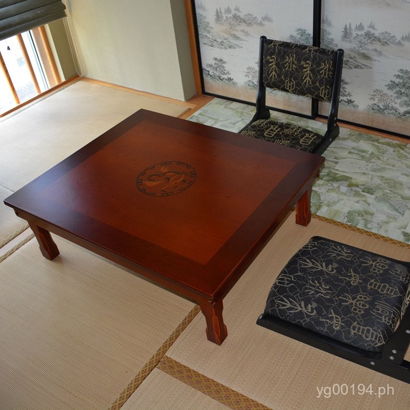 Korean Style Dining Table Learning Tatami Floor Folding Table Eight ...