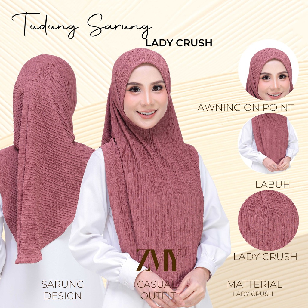 Tudung Sarung Lisa Instant Kain Cey Pleated Premium Hijab Cotton ...