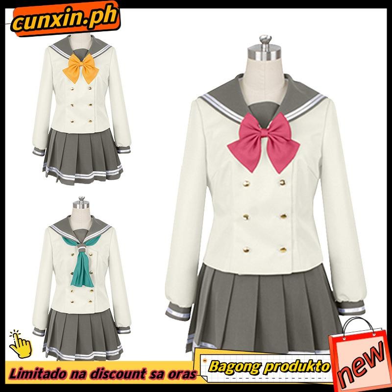 Love Live Sunshine Aqours Takami Chika Cosplay Costume Girls Sailor Uniforms Love Live Aqours ...
