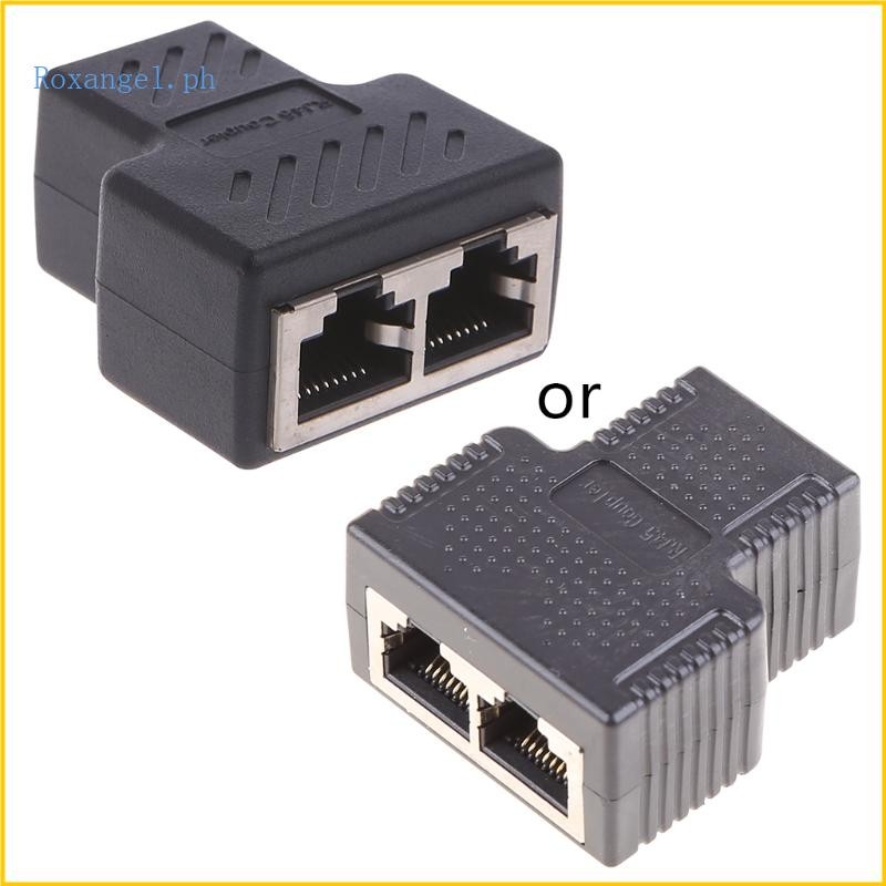 ROX RJ45 Splitter Connector Adapter 1 to 2 Ways Ethernet Splitter ...